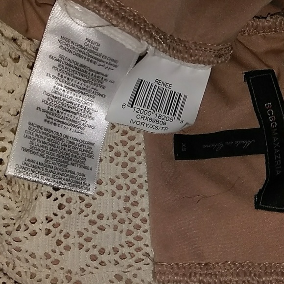 BCBGMaxAzria | Dresses | Bcbgmaxzaria Renne Ivory Size Xs Rn8734 Sheath ...